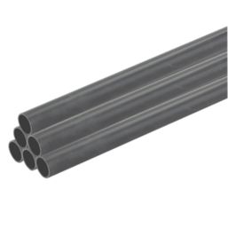 Deta TTE Round uPVC Black Conduit 20mm x 3m 20 Pack - Screwfix