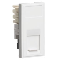 Knightsbridge Modular RJ11 Telephone / Data Socket White - Screwfix