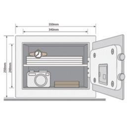 Yale YSV/250/DB1 PIN Code Safe 16.3Ltr - Screwfix
