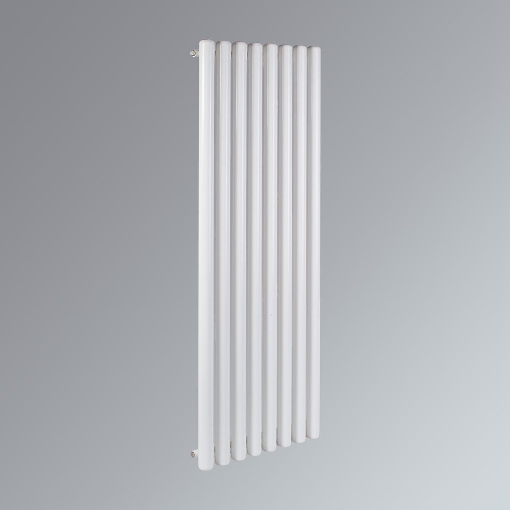 Ximax Erupto 1500mm x 435mm 3481BTU White Vertical Designer Radiator ...
