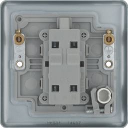 British General 20A 1-Gang DP Metal Clad Control Switch & Flex Outlet ...