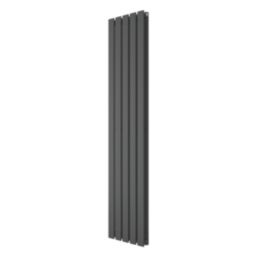 Azur Ilios Duplex 1800mm x 372mm 3864BTU Anthracite Vertical Designer ...