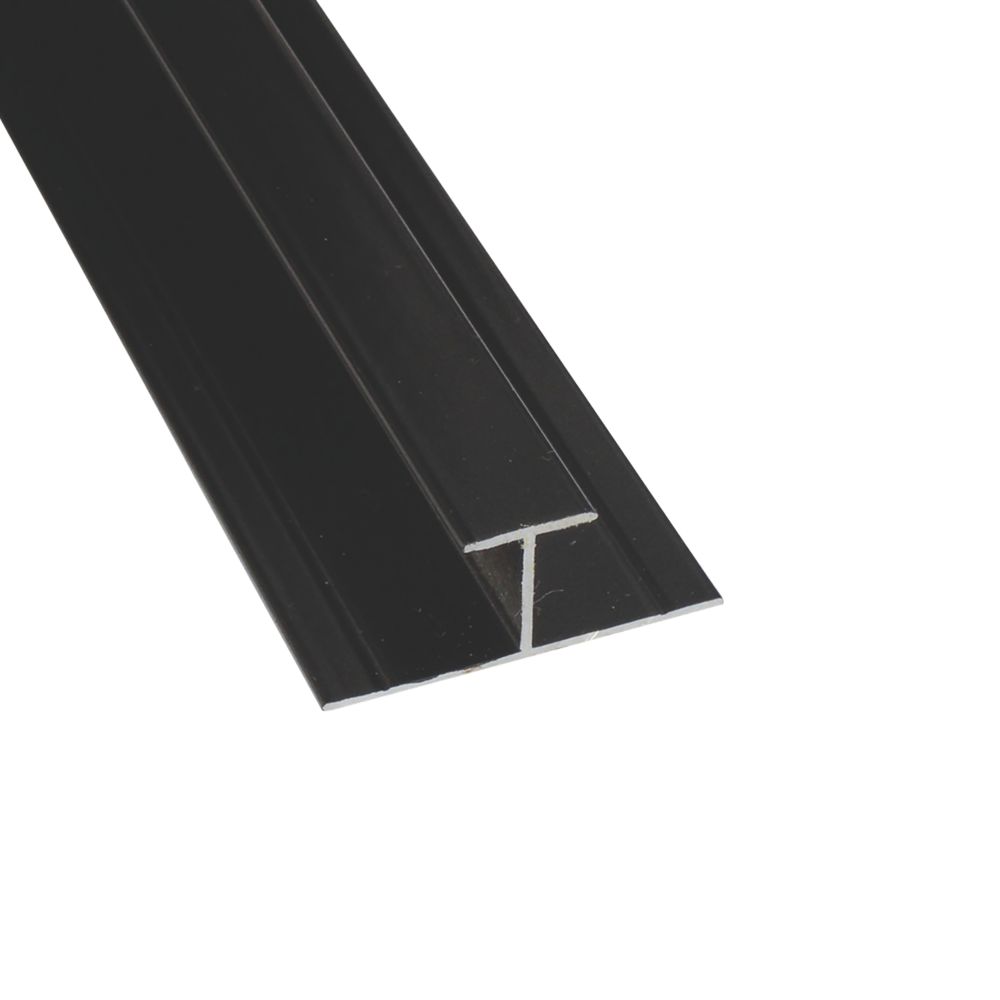 Splashwall H-Joint Black 2420mm x 11mm - Screwfix