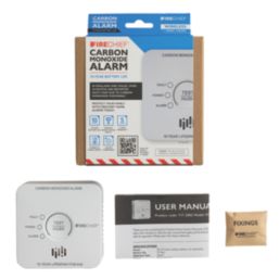 Firechief FCB10W Battery Interlinked Carbon Monoxide Alarm - Screwfix
