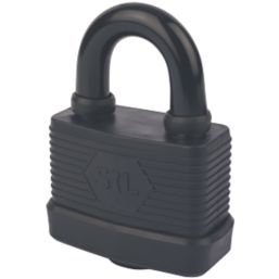 Smith & Locke Laminated Steel Water-Resistant Padlock 72mm - Screwfix