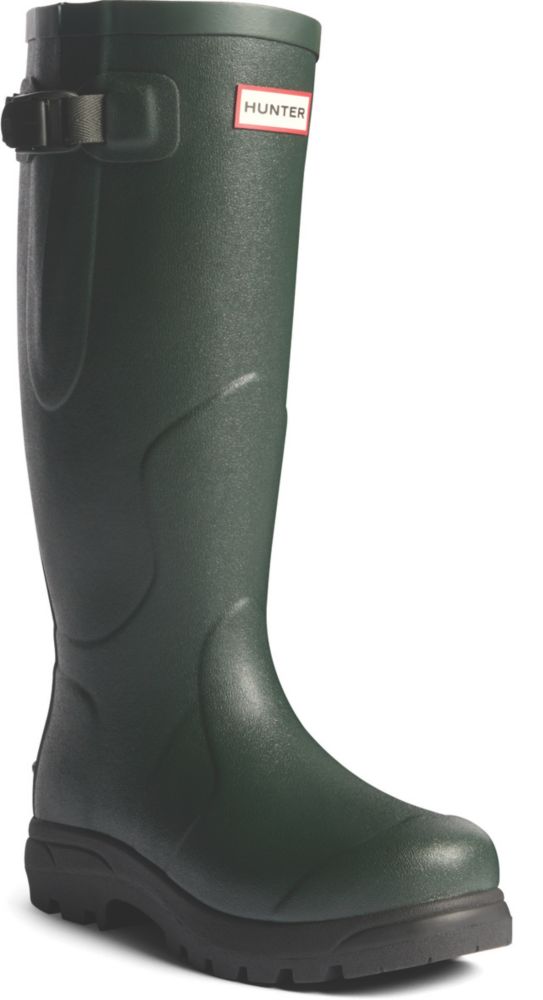 Hunter Balmoral MK II Side Adj Boot Size 10 Olive Non Safety Wellies ...
