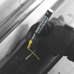 TRACER Thick Tip Yellow Permanent Marker - Screwfix