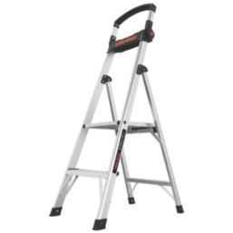 Little Giant Aluminium 1.2m 2 Step Platform Step Ladder With Handrail ...