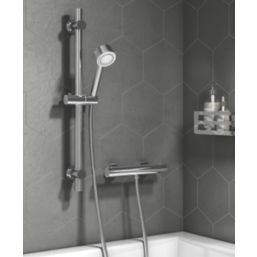 ETAL Harlow Rear-Fed Exposed Polished Chrome Thermostatic Bar Mixer ...