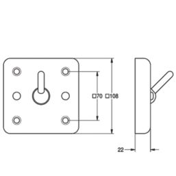 Heavy Duty Coat Hook Chrome - Screwfix