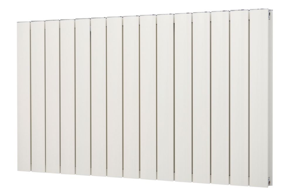 Glow 600mm x 1045mm 4508BTU White Horizontal Designer Radiator - Screwfix