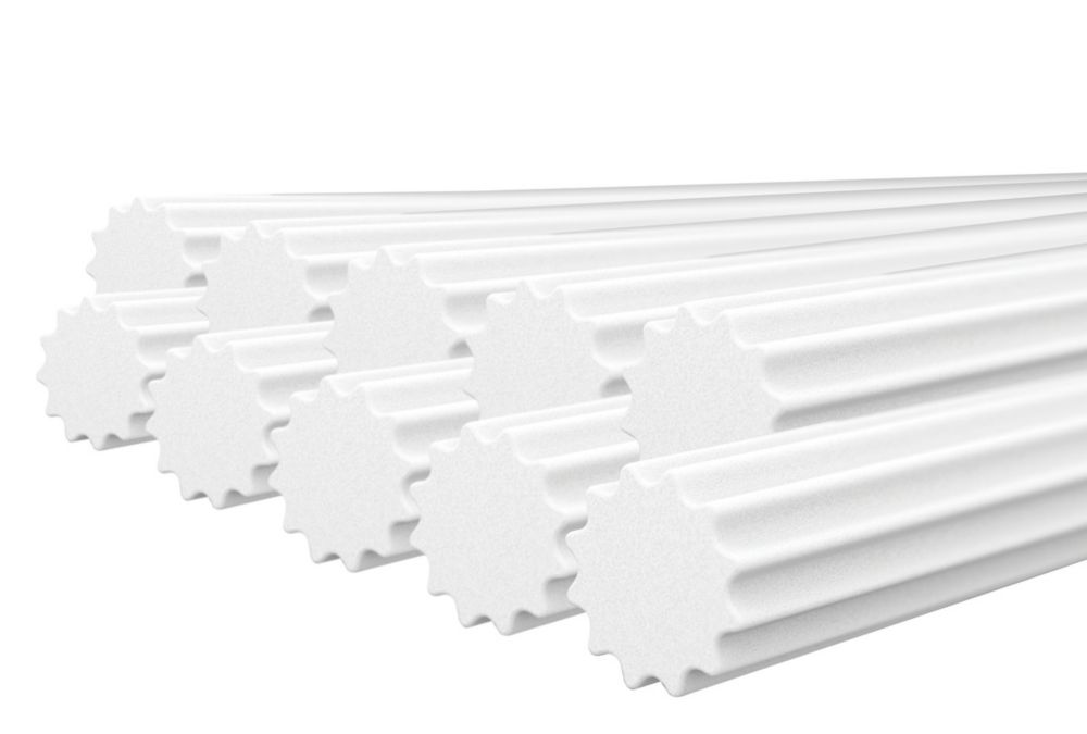 Dryzone Dryrod Damp-Proofing Rods White 180mm x 12mm 10 Pack - Screwfix