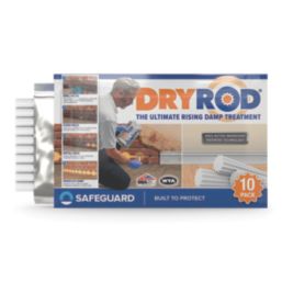 Dryzone Dryrod Damp-Proofing Rods White 180mm x 12mm 10 Pack - Screwfix