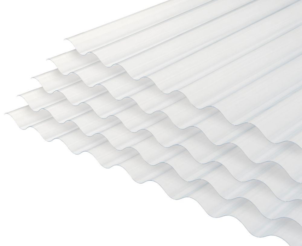 Radmat Building Materials Corrugated PVC Roof Sheet Clear 1825mm x 0 ...