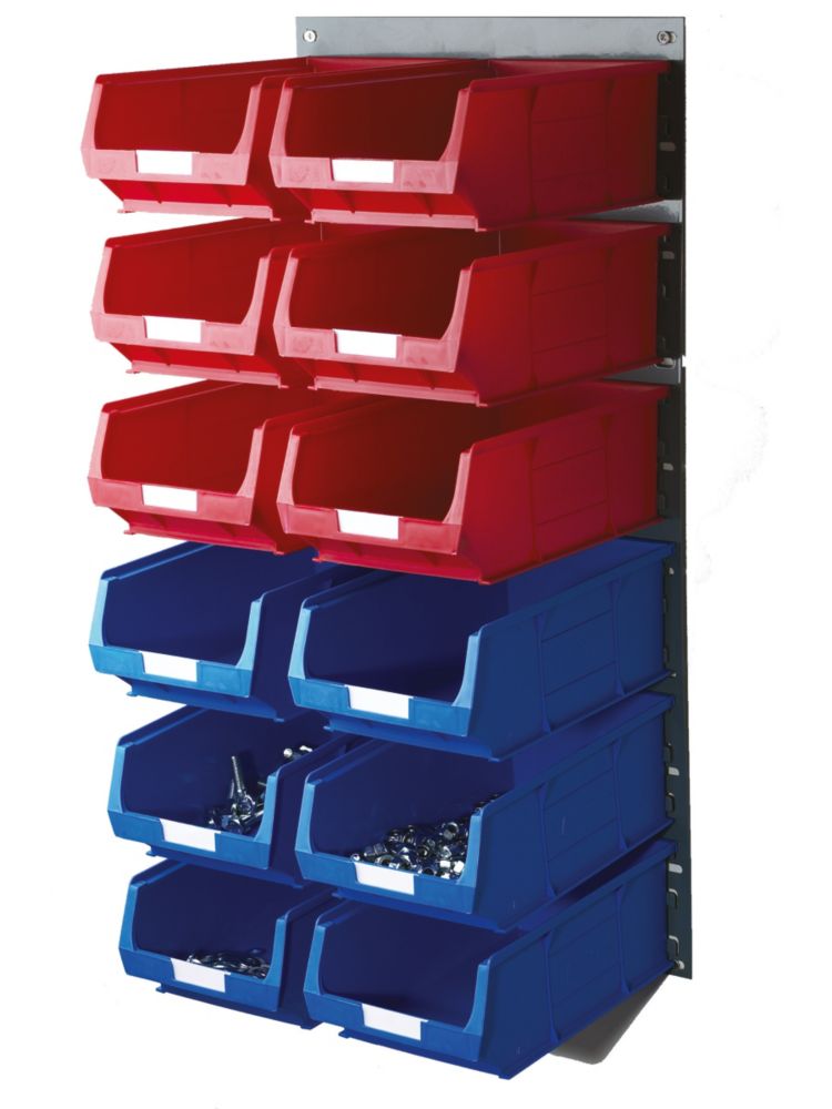 Barton TP2 12 PC Single-Sided Storage Bin Kit 457mm x 946mm - Screwfix