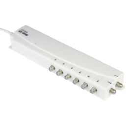 Labgear LDL206B 6-Way Aerial Amplifier with Bypass - Screwfix