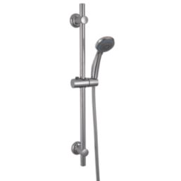 ETAL Dew Slide Rail Shower Kit Chrome - Screwfix