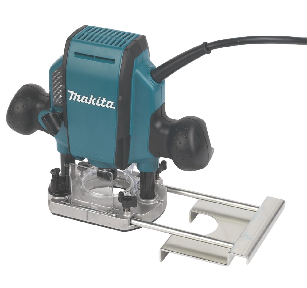 Refurb Makita RP0900X/1 900W 1/4" Electric Plunge Router 110V - Screwfix