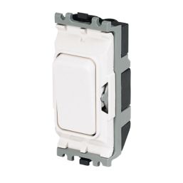 MK Grid Plus 20A Grid DP Control Switch White with Colour-Matched ...