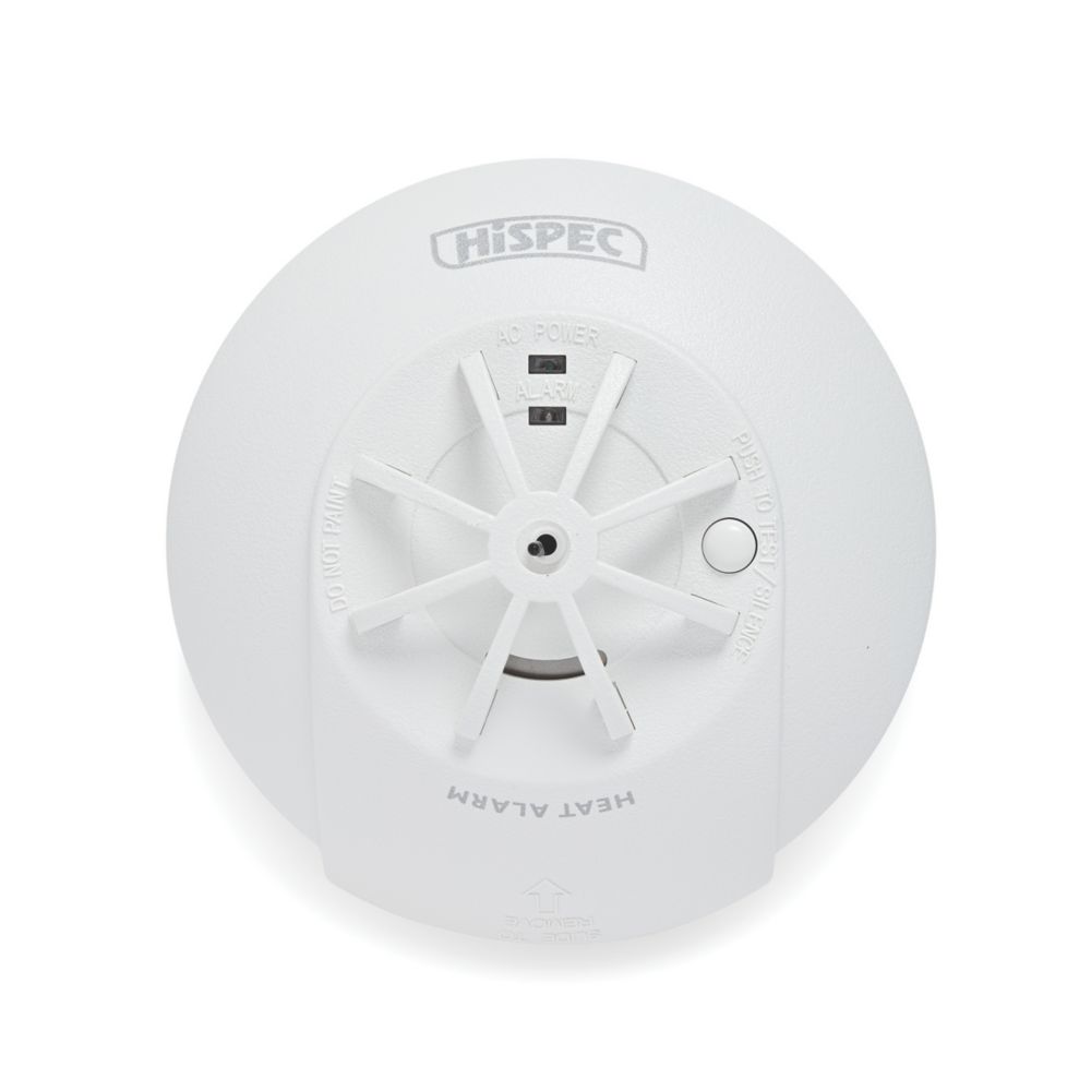 Hispec Fast Fix HE/FF Mains Interlinked Heat Alarm - Screwfix