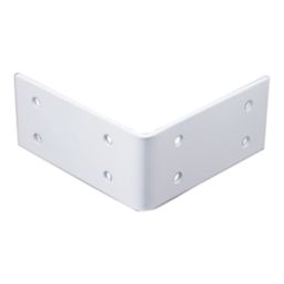 Essentials Angle Brackets Silver 90mm x 90mm x 40mm 10 Pack - Screwfix