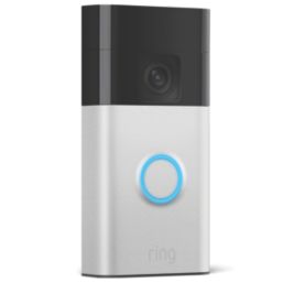 Ring Wireless Smart Video Doorbell Satin Nickel - Screwfix