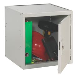 LinkLockers Security Cube Locker 450mm x 450mm Grey - Screwfix