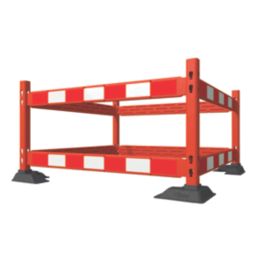 Melba Swintex 2PostB Postman Barrier Base Black - Screwfix