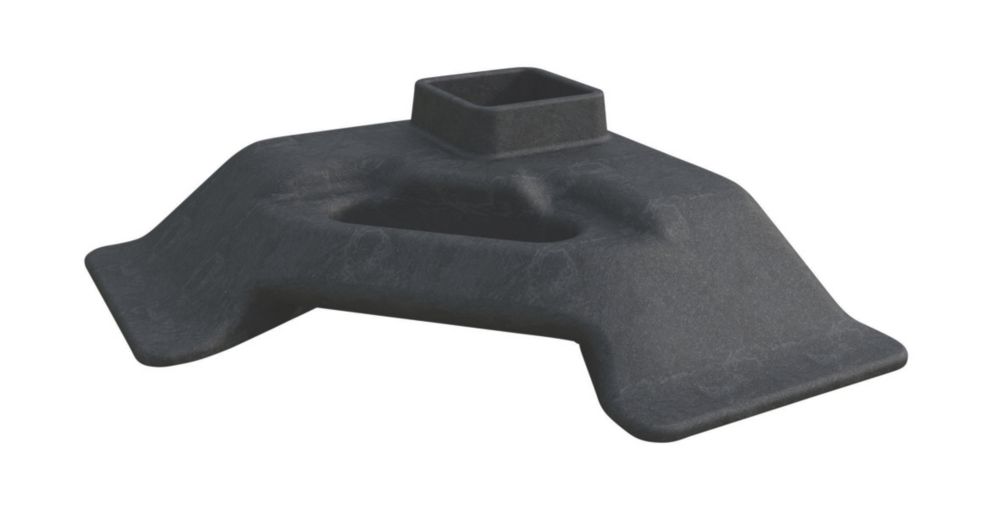 Melba Swintex 2PostB Postman Barrier Base Black - Screwfix