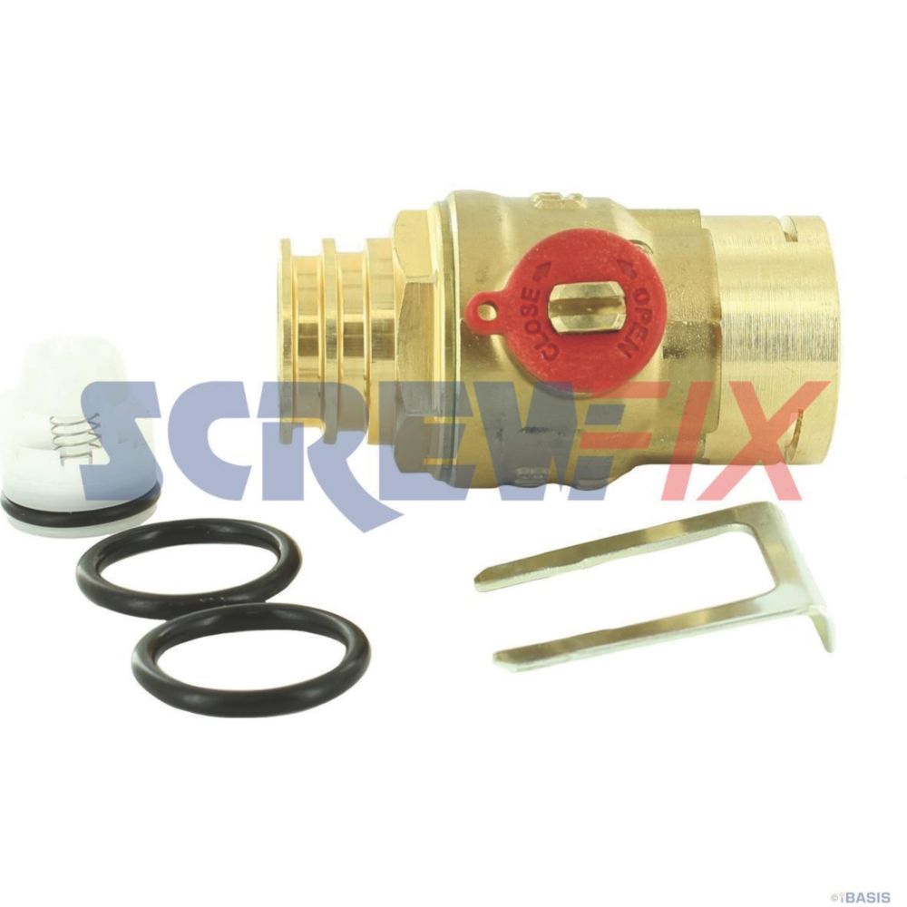 Worcester Bosch 87161424340 22MM ISOLATING VALVE-RETURN - Screwfix