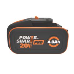 Worx WA3644 20V 4.0Ah Li-Ion PowerShare Pro Battery - Screwfix