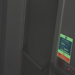 Essentials Photoluminescent "Fire Action Procedure" Sign 250mm x 300mm ...