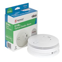 Aico Ei146e Mains Interlinked Optical Smoke Alarm - Screwfix
