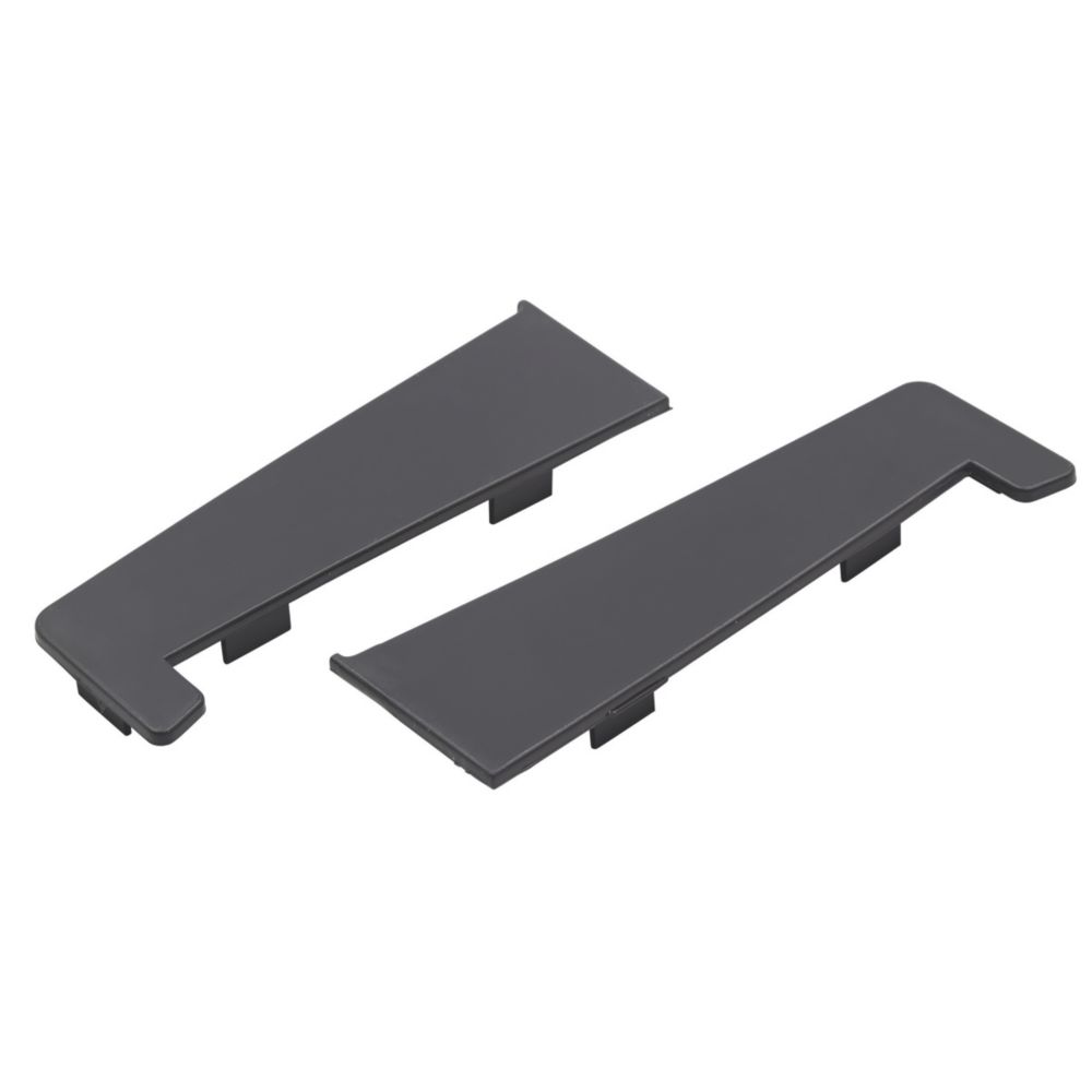 Crystal PVC Window Sill End Cap Anthracite Grey 100mm 2 Pack - Screwfix