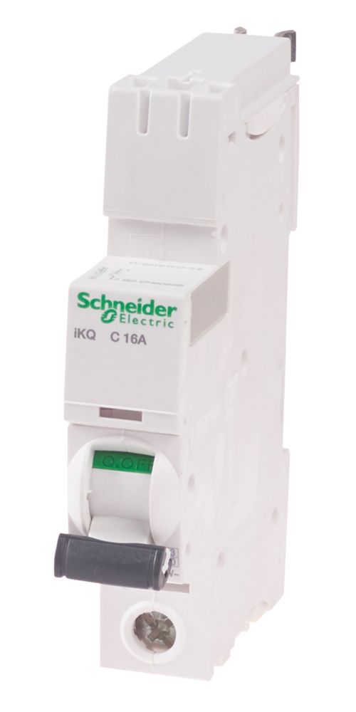 Schneider Electric IKQ 16A SP C Curve MCB - Screwfix