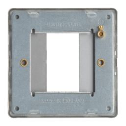Contactum Lyric 1-Module Modular Faceplate Brushed Brass - Screwfix
