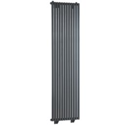 Towelrads Oxfordshire 1800mm x 465mm 3057BTU Gunmetal Vertical Designer ...