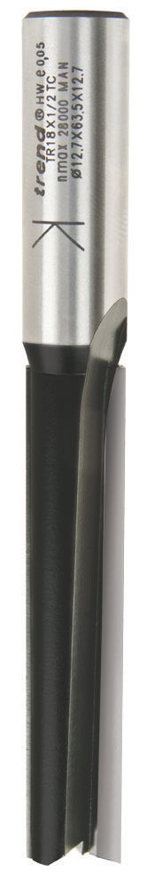Trend TR18X1/2TC 1/2" Straight Cutter 12.7mm x 63mm - Screwfix