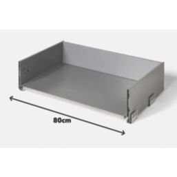 Essentials Soto Deep Drawer Box Matt Grey 800mm - Screwfix