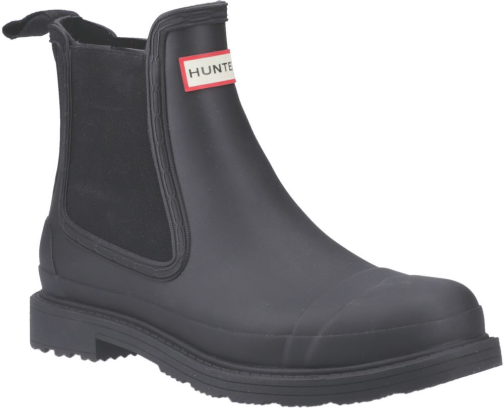 Hunter Commando Chelsea Size 7 Womens Black Waterproof Non Safety ...