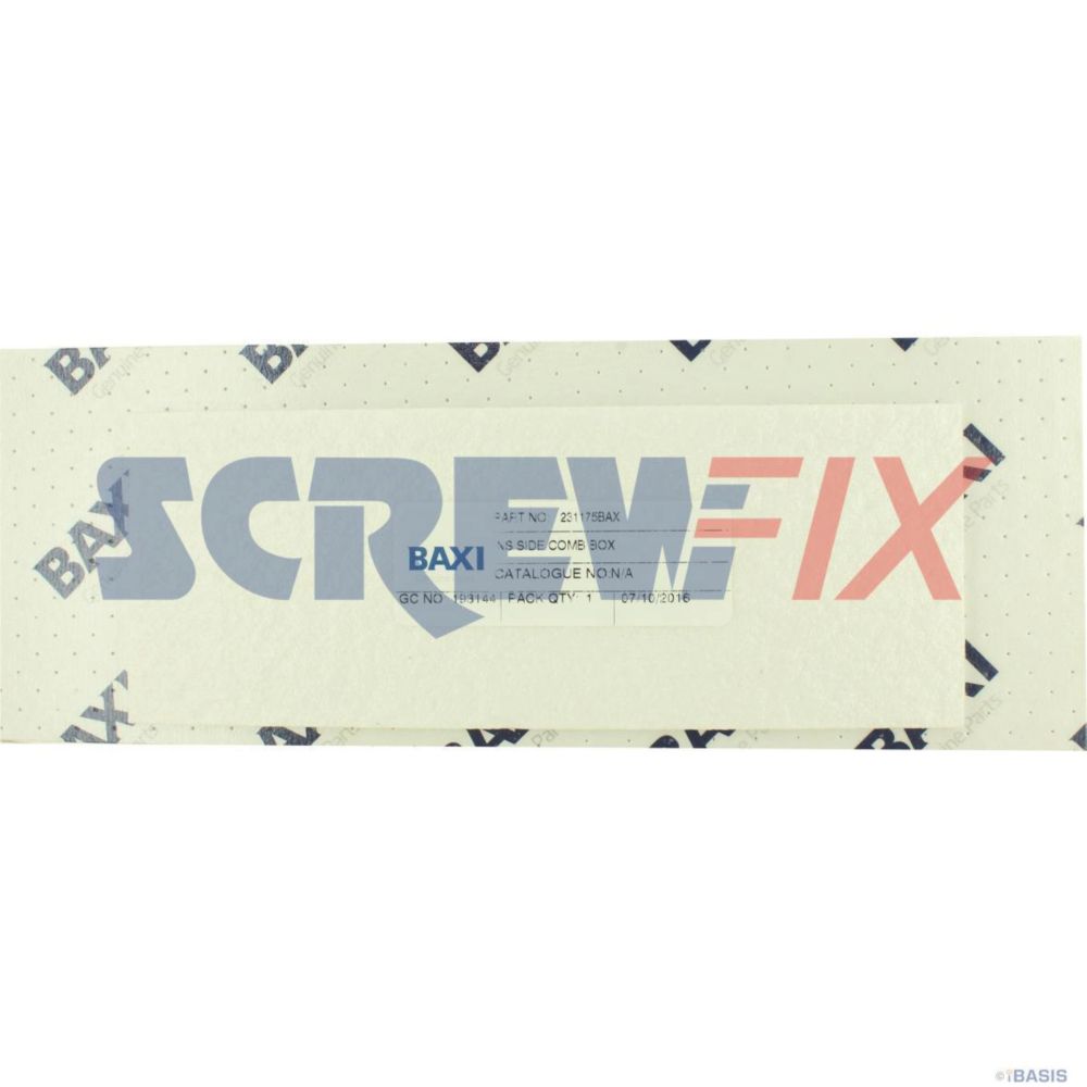 Baxi 231175BAX INSULATION - SIDE - Screwfix