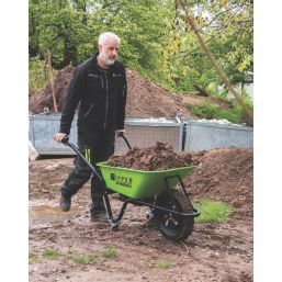 Zipper ZI-EWB500Li Rechargeable Battery-Powered Self-Propelled Electric Wheelbarrow 75Ltr - Screwfix