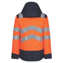 Regatta Pro Hi Vis 5V Li-Ion Thermogen Heated Jacket Orange/Navy 3X ...