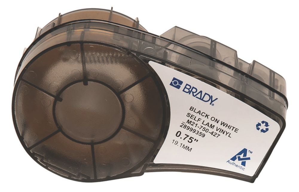 Brady 110927 Self-laminating Vinyl Wire and Cable Labels 19.05mm x 4 ...