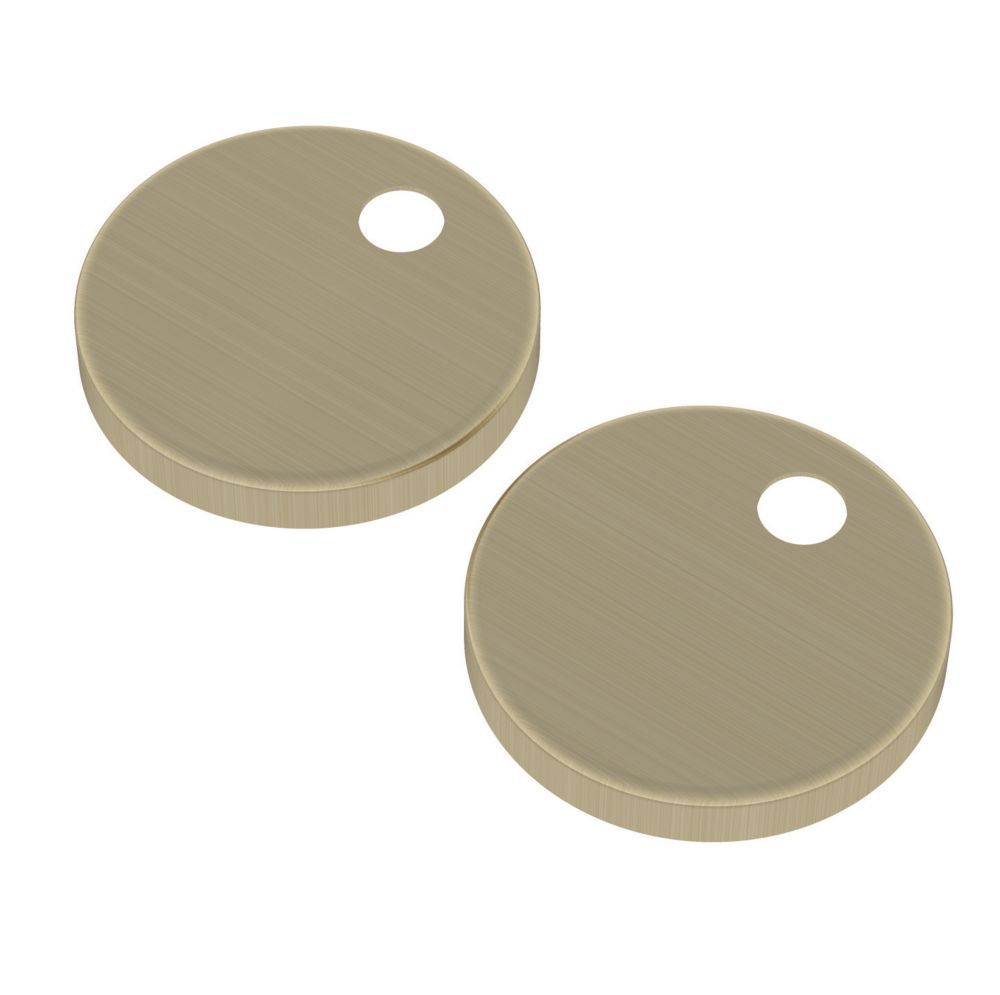 Brixton & Trade Toilet Seat Hinge Cover Caps Wrapover Brushed Brass ...