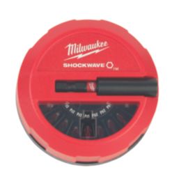 Milwaukee SHOCKWAVE 1/4" Hex Shank Mixed Screwdriver Bit Set CD Puck 16 ...