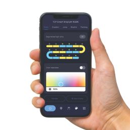 TCP Smart RGBIC 5m LED Multi-Coloured Strip Light 20W - Screwfix