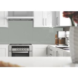 Splashwall Light Grey Acrylic Matt Splashback 2440mm x 600mm x 4mm - Screwfix