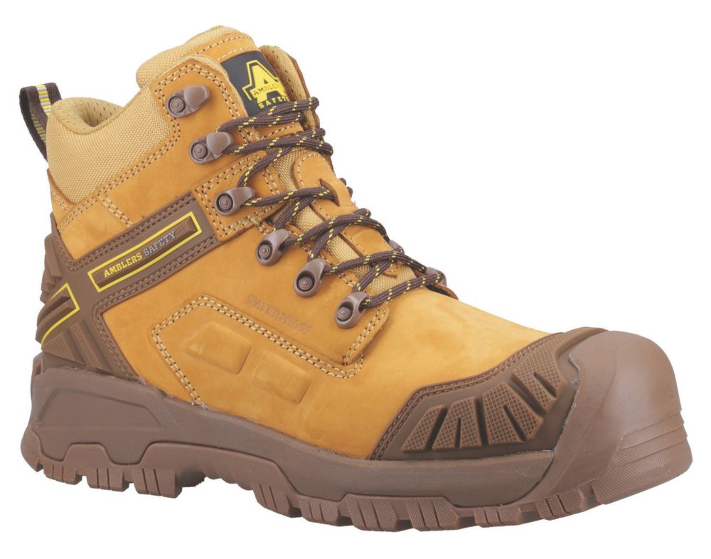 Amblers AS960C Ignite Size 6 Honey Waterproof Safety Boots - Screwfix