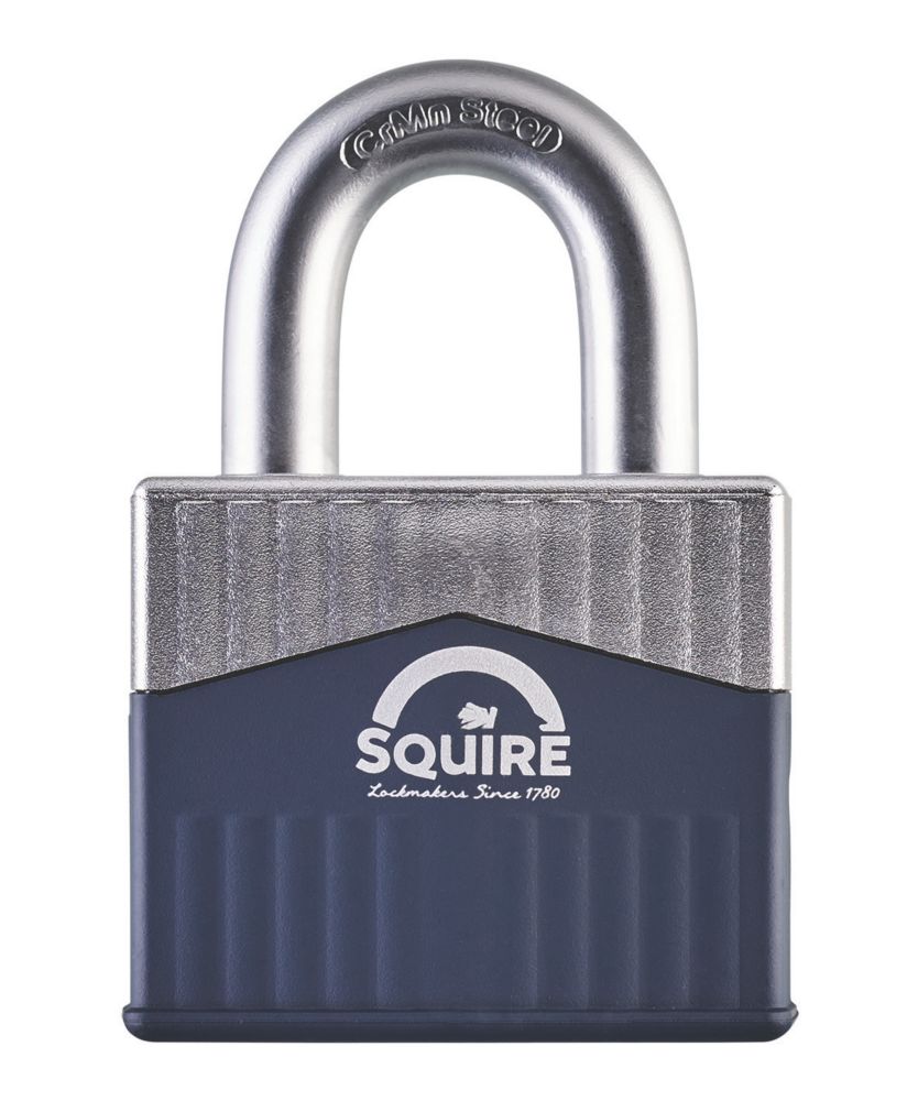 Squire Warrior Hardened Steel Weatherproof Padlock 65mm - Screwfix